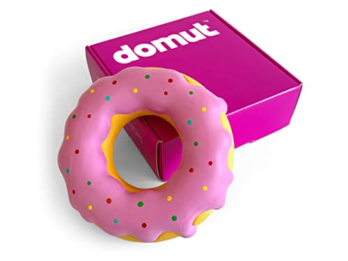 Donut Dog Toys - Dog Toys for Aggressive Chewers - Durable Dog Chew Toy - Rubber Dog Toys for Medium, Large Dogs - Tough Dog Toys - Heavy Duty Dog Toy - Dog Birthday Gift (1 x Pink)
