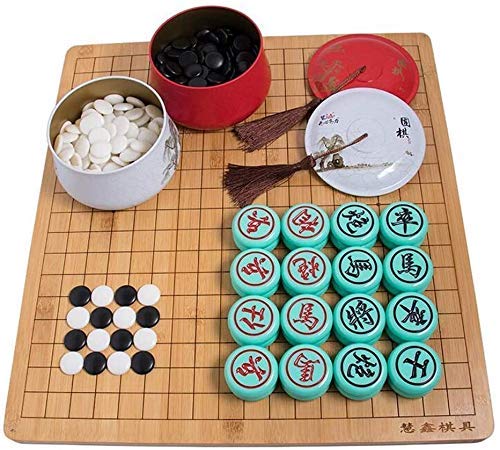 Chess Sets and Boards Chinese Set,Adult Beginners Backgammon Nan Bamboo Double Board