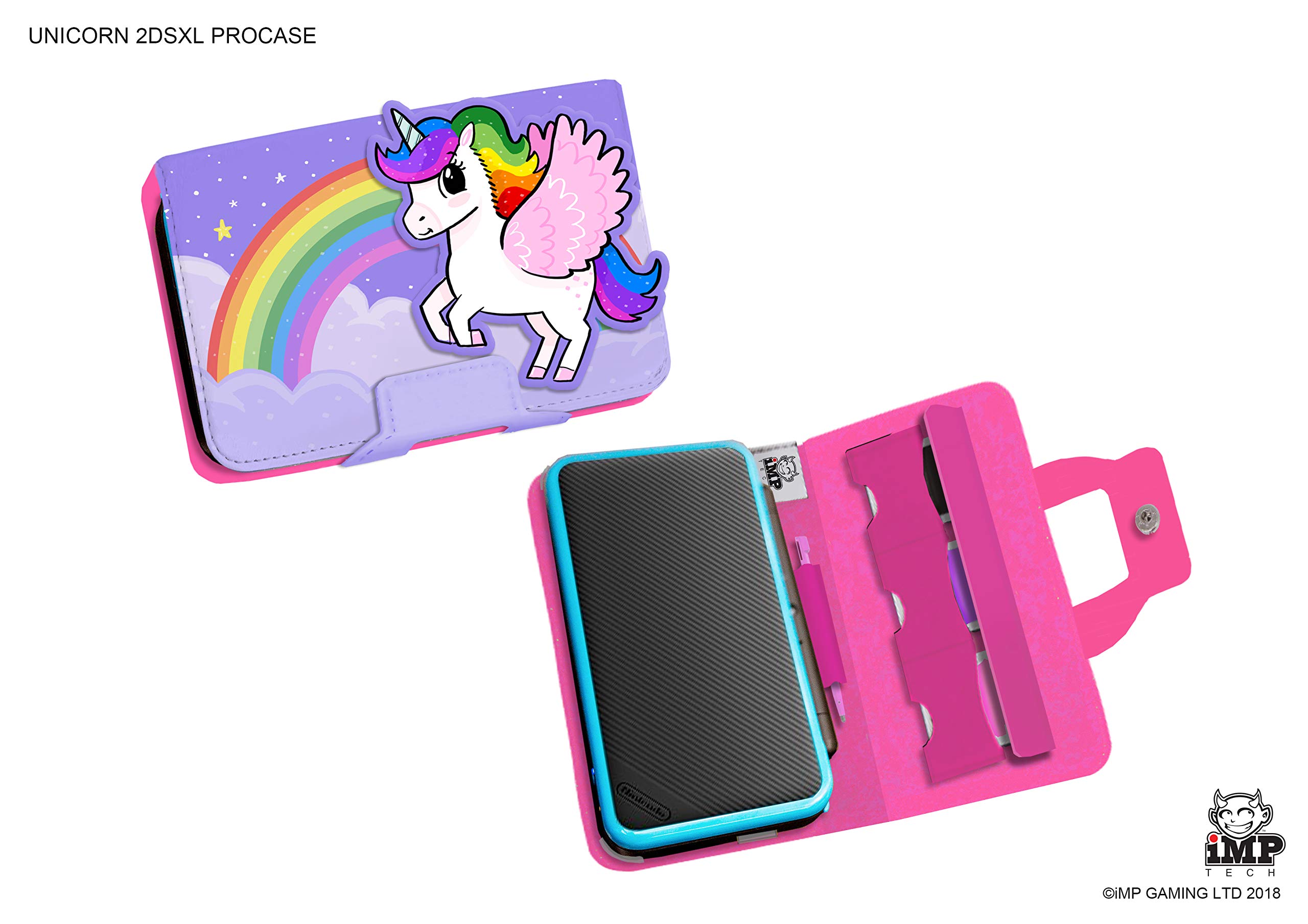iMP 2DS XL Unicorn Open and Play Carry Case (Nintendo 2DS XL/Nintendo DS)