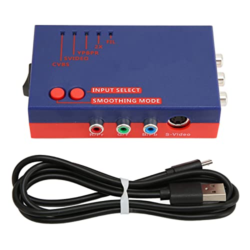 Converter, Easy to Use HD Multimedia Interface Compatible Converter Portable for Retro Game Consoles for Ntsc Source (Blue)