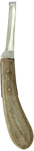 Tamsco Curved Hoof Knife/Cleaner Narrow Right Narrow Blade Right Wooden Handle Curved