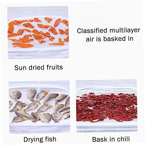LokweeTal Herb Drying Rack Net 3 Layers Collapsible Mesh Hanging Clothes Drying Racks Windproof Hook 37x23.62x15.75 in Breathable Drying Rack