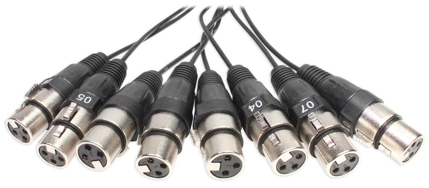 Rockville SX810 8 Channel 10 Foot XLR Snake (Female to Male)