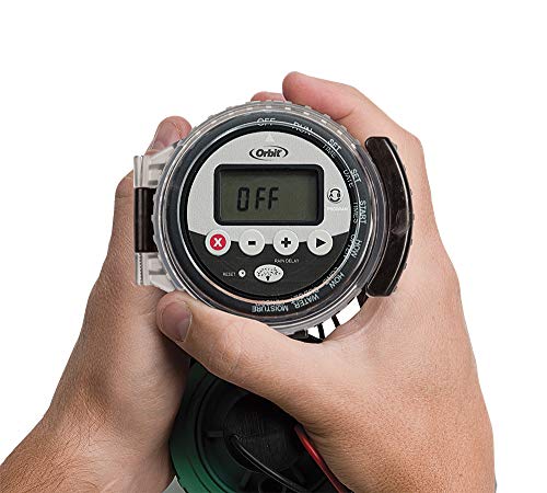 Orbit 57860 Battery Operated Sprinkler Timer with 1" FPT Jar Top Automatic Sprinkler Valve
