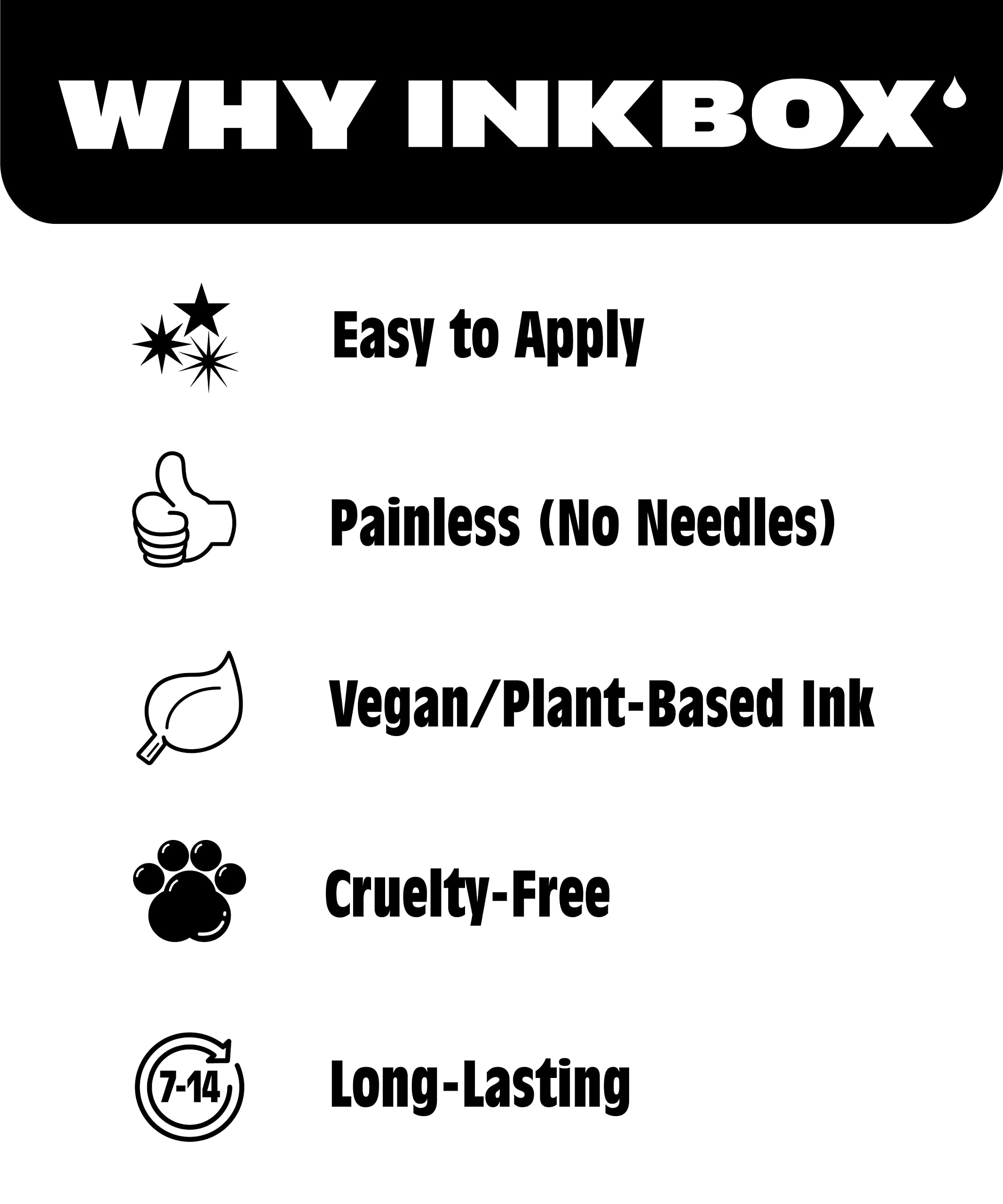 Inkbox Temporary Tattoos, Semi-Permanent Tattoo, One Premium Easy Long Lasting, Water-Resistant Temp Tattoo with For Now Ink - Lasts 1-2 Weeks, Sparkle, 1 x 1 in