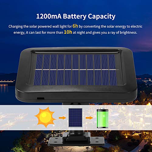 BIOBEY Solar Motion Lights, 56 LEDs Bright Solar Powered Flood Lights with 5 M/16.4 FT Power Cable, Waterproof Human Body Sensor Fission Induction Solar Lamp Yard Street Security Lamp