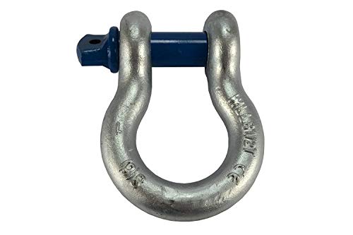 TEMCo 1" x 8.5 Ton D Ring Bow Shackle with Screw Pin Clevis (Rigging/Towing/Off Road) 1 Lot