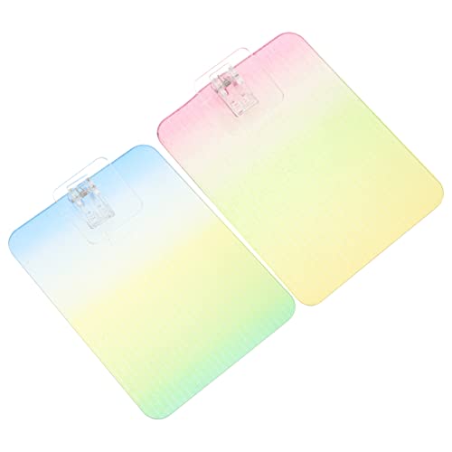 EXCEART Rubber Cutting Board 6 Pcs Plate Clamp Exam Paper Clips File Clipboards Document Holder Business Office Plastic Test Paper Holder Office Supplies Clipboards Clipboard for Office