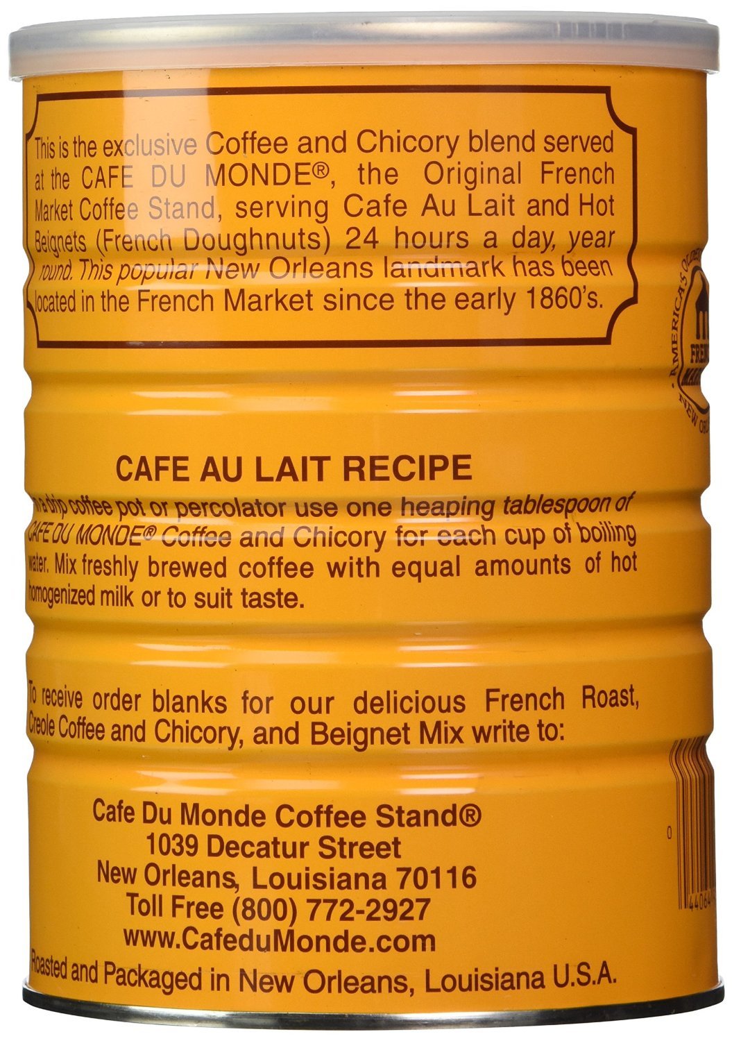 Cafe Du Monde Coffee and Chickory and French Roast Bundle. New Orleans Coffee Bundle Includes One 15 ounce Original Coffee And One 13 Ounce