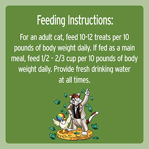 TEMPTATIONS MIXUPS Crunchy and Soft Cat Treats Catnip Fever Flavor, 16 oz. Tub