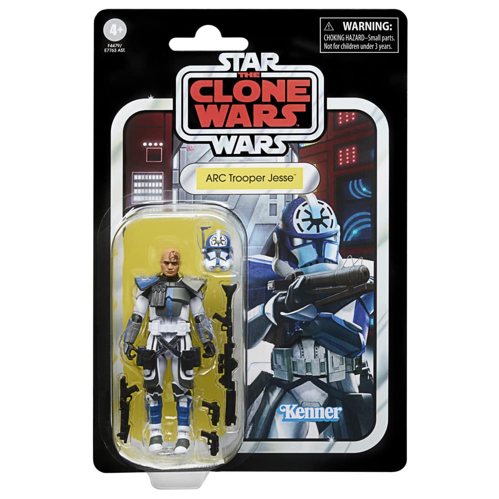 STAR WARS The Vintage Collection ARC Trooper Jesse Toy, 3.75-Inch-Scale The Clone Wars Action Figure, Toys for Kids Ages 4 and Up, Multicolored,F4479