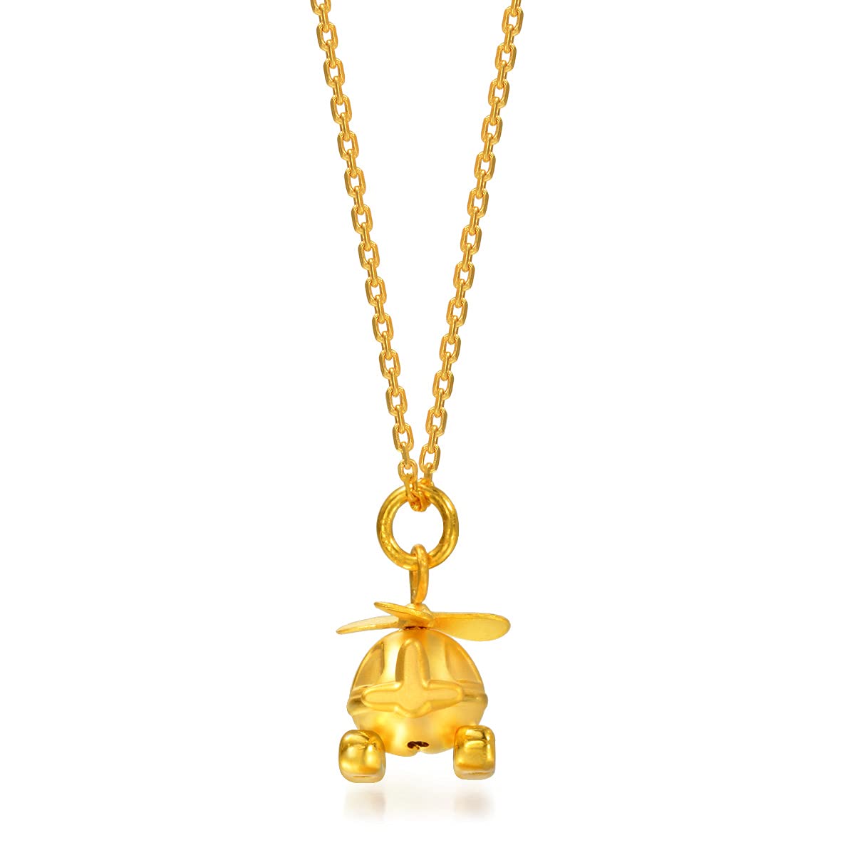 CHOW SANG SANG Chinese Gifting Collection 999 24K Solid Gold Helicopter Bell For Tiny Size Pendant only for Women 81417P