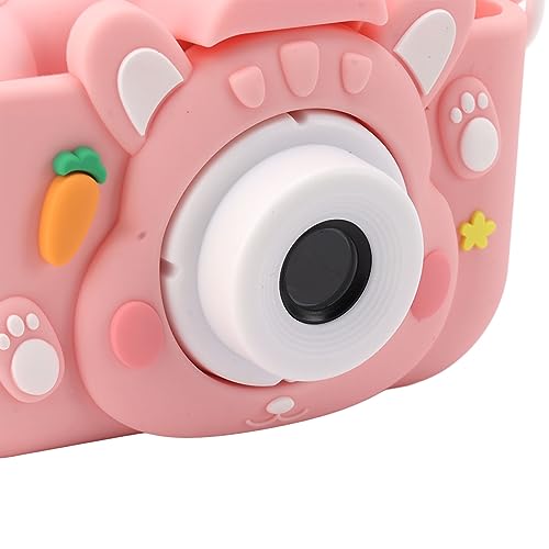 Camera, Birthday Gift Multifunctional Children Camera USB Charging Automatic 2in Screen for Festival (Pink)
