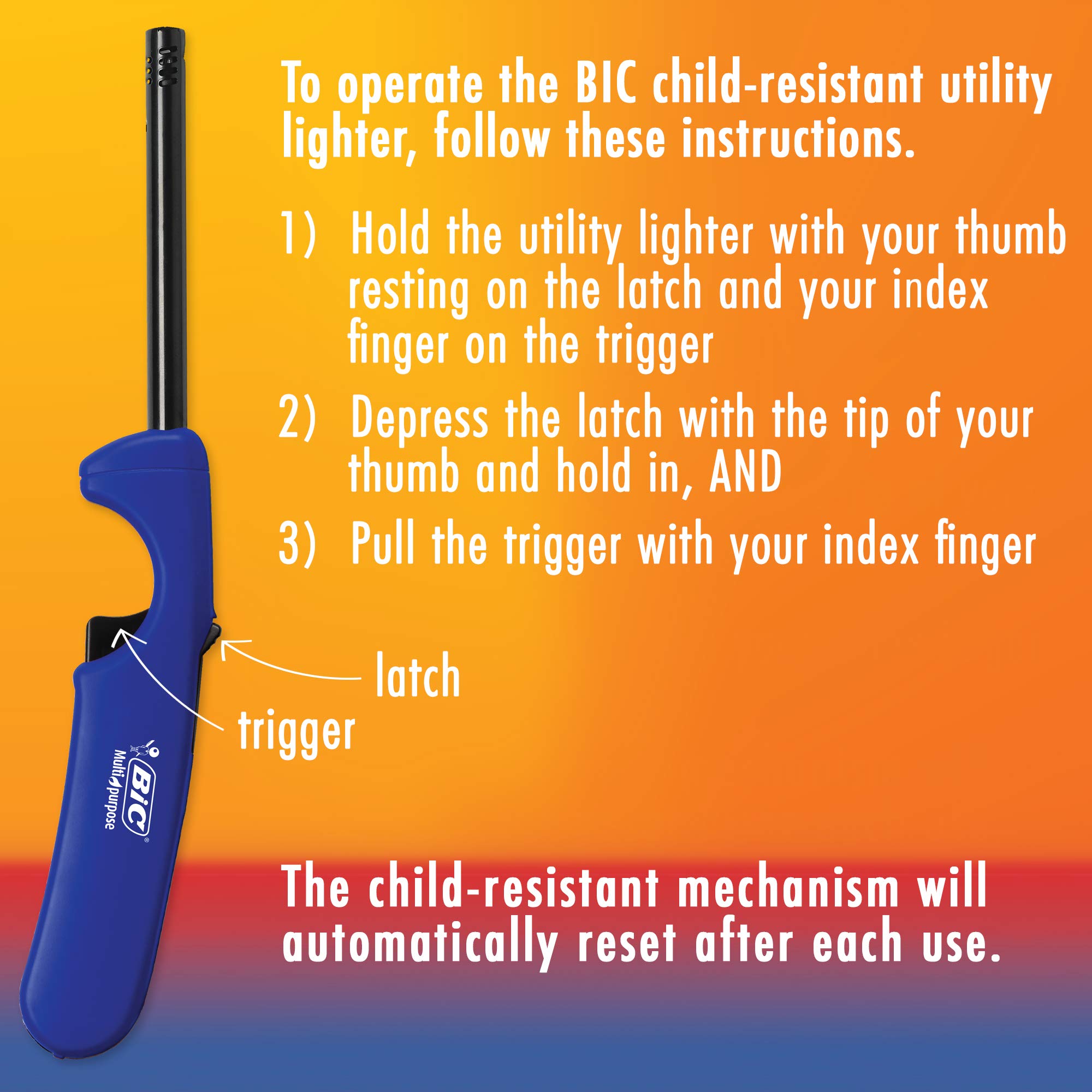 BIC Multi-Purpose Candle Edition Lighter & Flex Wand Lighter, 2-Pack