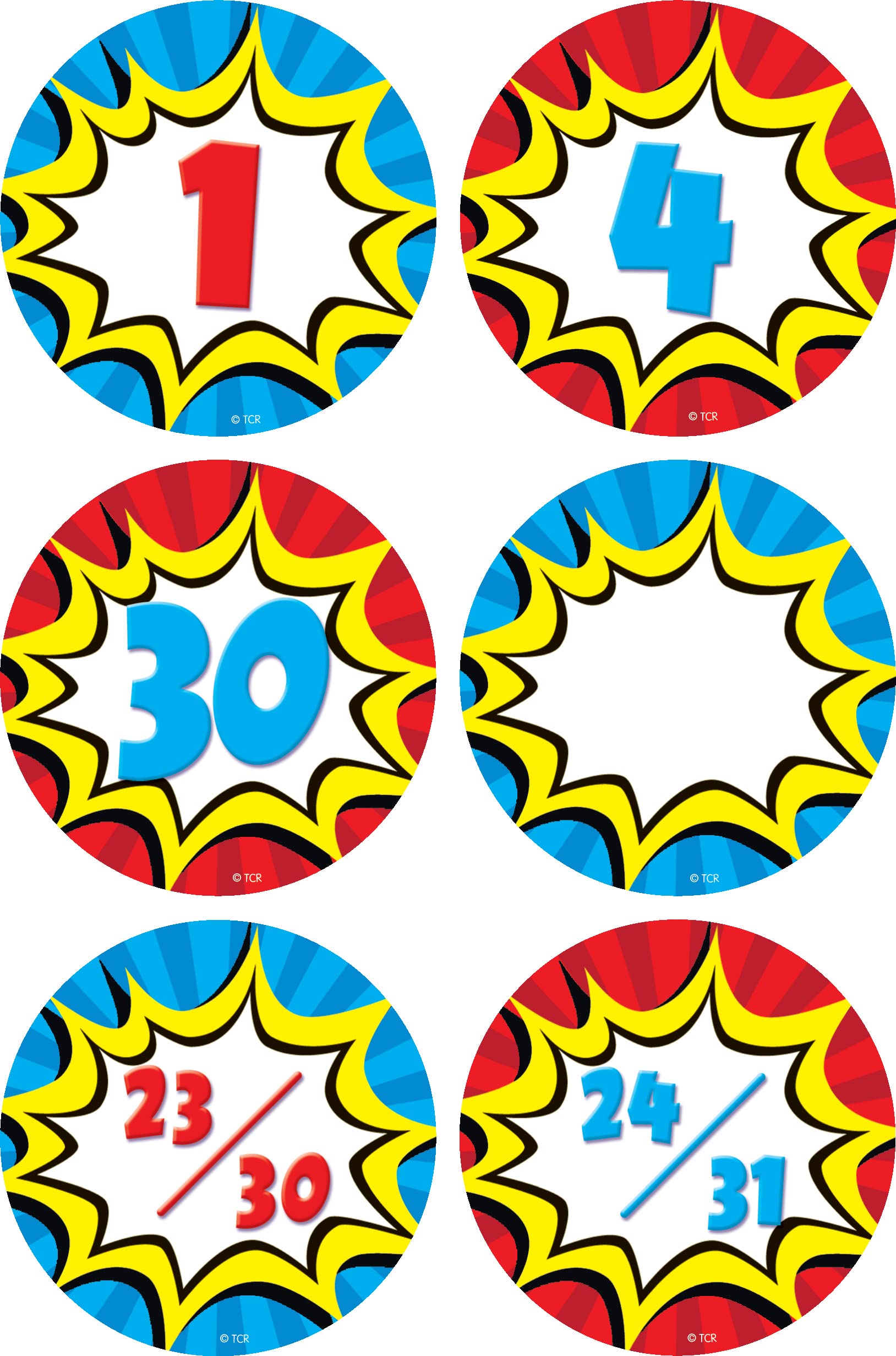Teacher Created Resources Superhero Calendar Days (TCR5589)