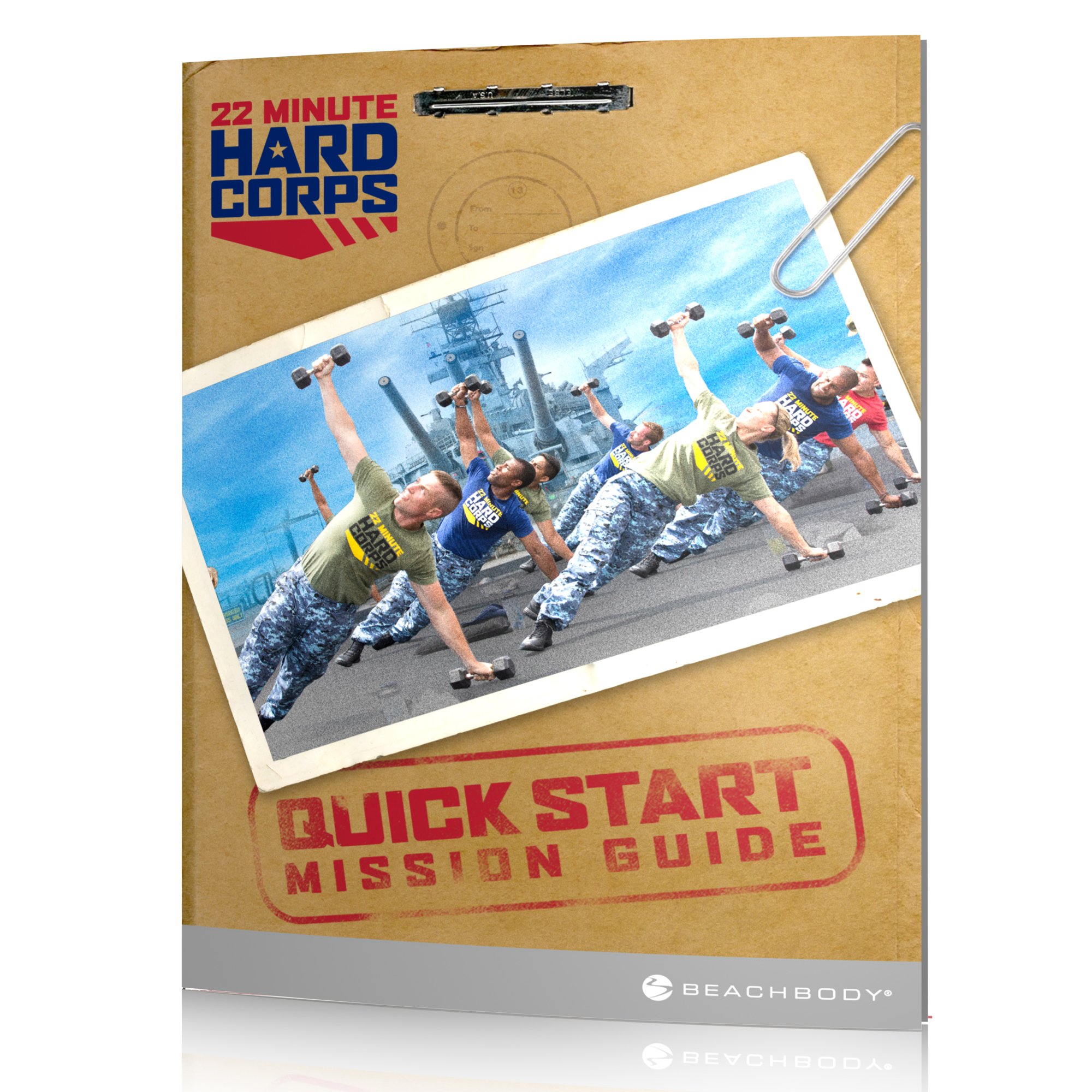 Beachbody 22 Minute Hard Corps DVD Workout Program Base Kit - Tony Horton, Cardio, Resistance Training and Core Exercises, Video Workouts, 2 Fitness DVDs, Nutrition Guide