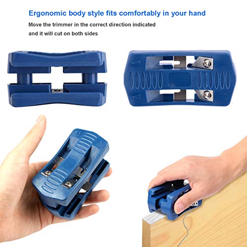 Edge Banding Trimmer, Veneer/Laminate Edge Trimmer Mini Plastic PVC Plywood Melamine Wood Edge Band Cutter, Manual Trimming Woodworking Tool