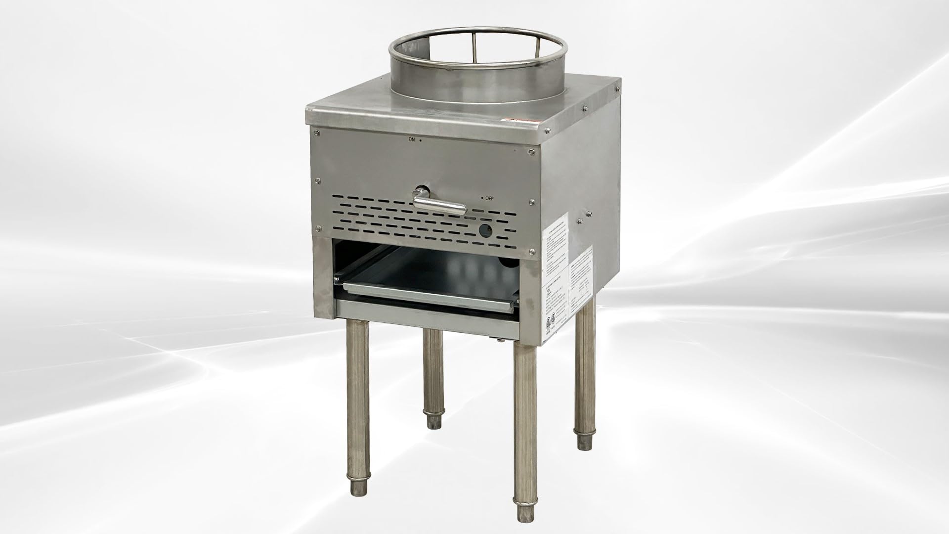 Commercial Chinese Wok Range, Propane LP, ETL NSF 18" 1 Hole Restaurant Stir Fry CP-WOK