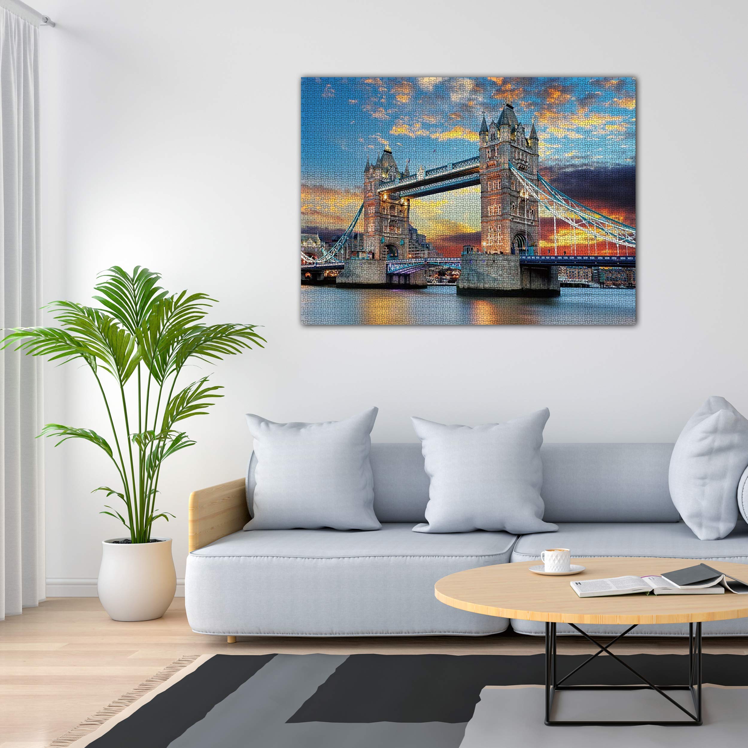 Brave Minds Puzzles 1000 Piece – Puzzle – Adult Puzzles – Tower Bridge Jigsaw Puzzle - Jigsaw Puzzles 1000 Pieces - Puzzles 1000 Piece - Puzzles for Adults – Puzzles - Jigsaw Puzzle