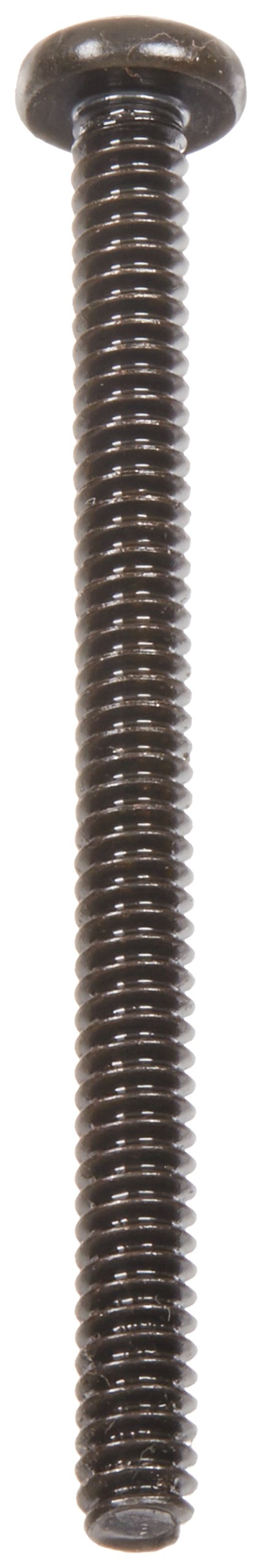Small Parts Steel Pan Head Machine Screw, Black Oxide Finish, Meets ASME B18.6.3, #2 Phillips Drive, #6-32 Thread Size, 1-3/4" Length, Fully Threaded, Import (Pack of 100)
