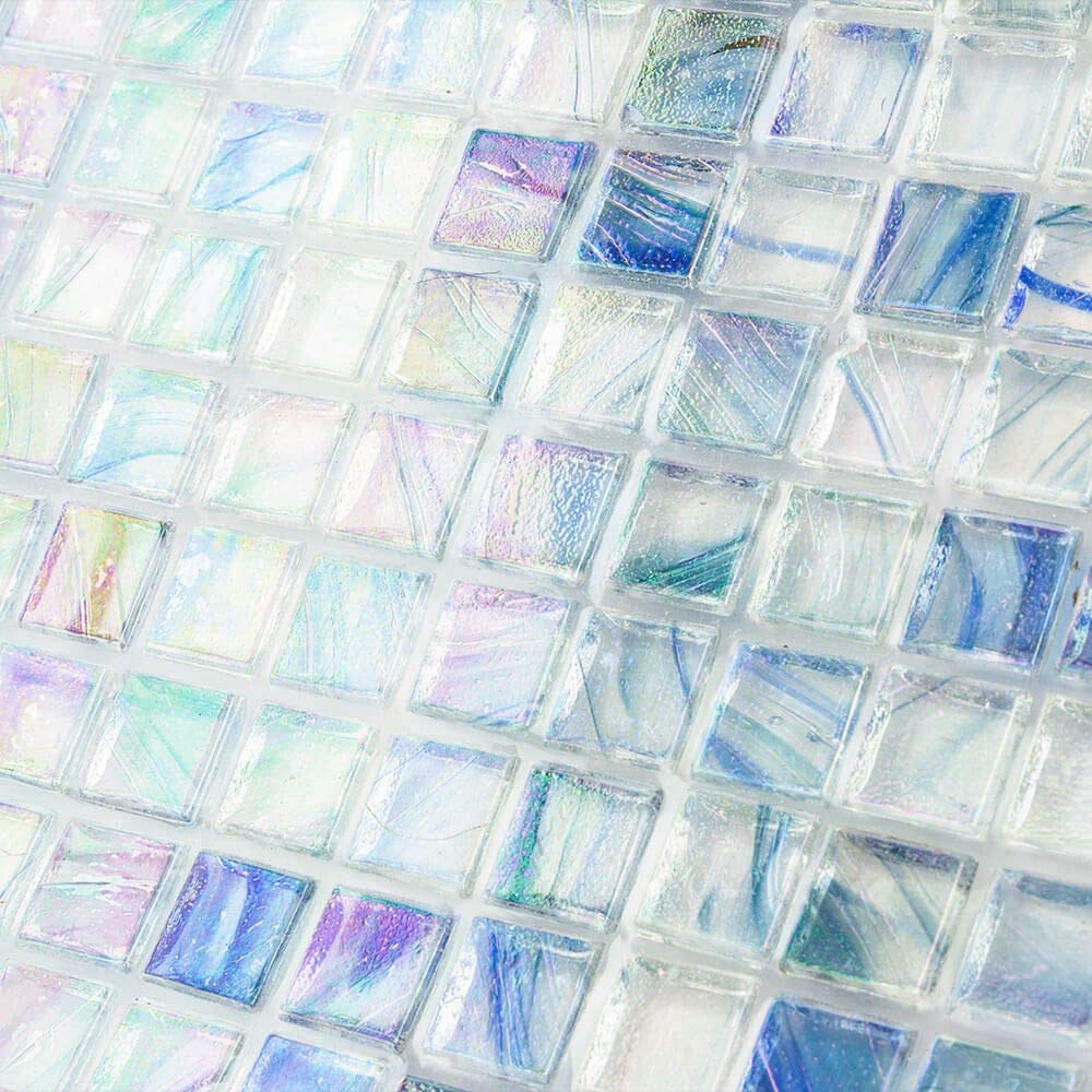 Breeze Fog 12.75 in. x 12.75 in. Glass Mosaic Floor and Wall Tile (1.15 Sq. Ft. per Sheet)
