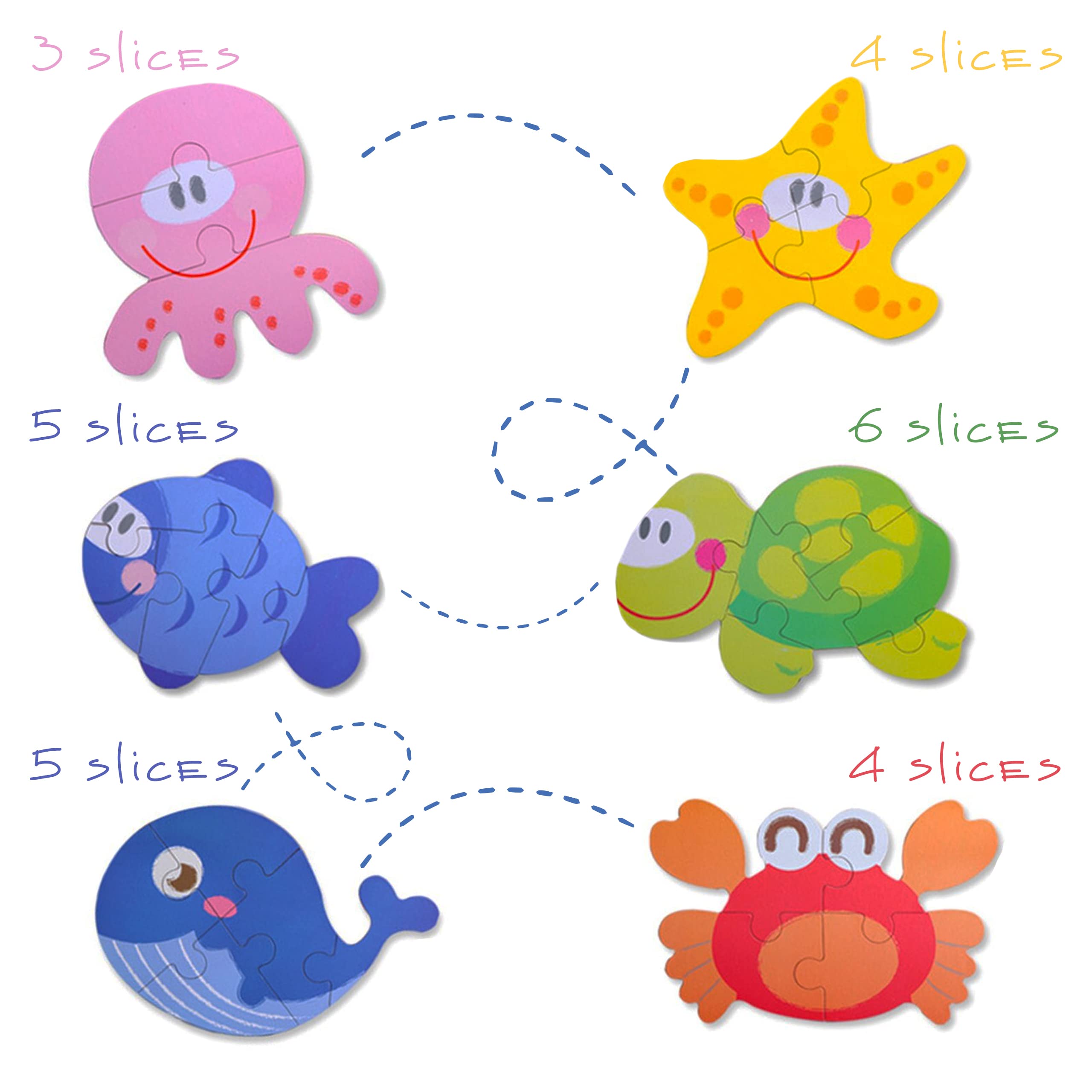Beks Toys Baby Puzzles β Cute Baby Animals Puzzle in Tin Box β Engaging and Simple Puzzle for 1+ Year Old β My First Puzzle Set with