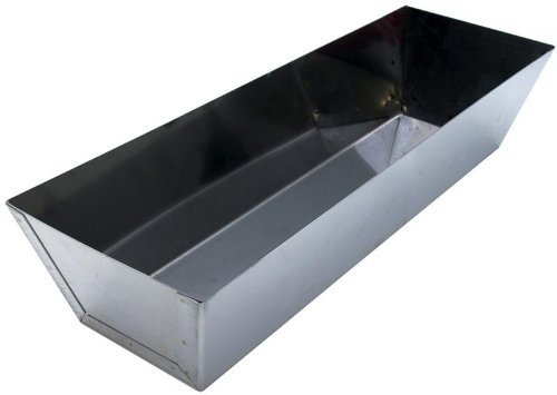 Edward Tools 13” Steel Mud Pan - Sheared edges for easy knife cleaning - Perfect size for larger knives - Rust proof design - Heavy duty but still lightweight - Drywall mud pan - Lifetime warranty