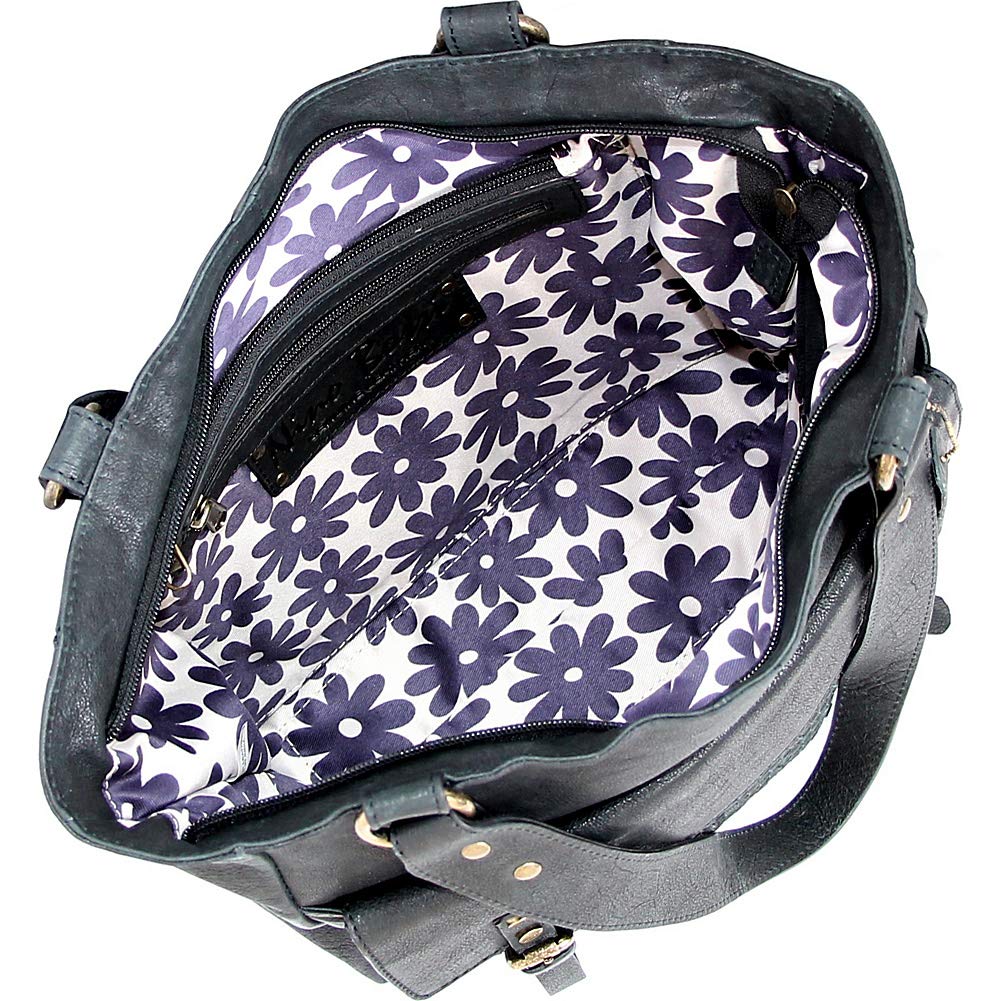 Nino Bossi Handbags Trina Leather Tote (Denim)