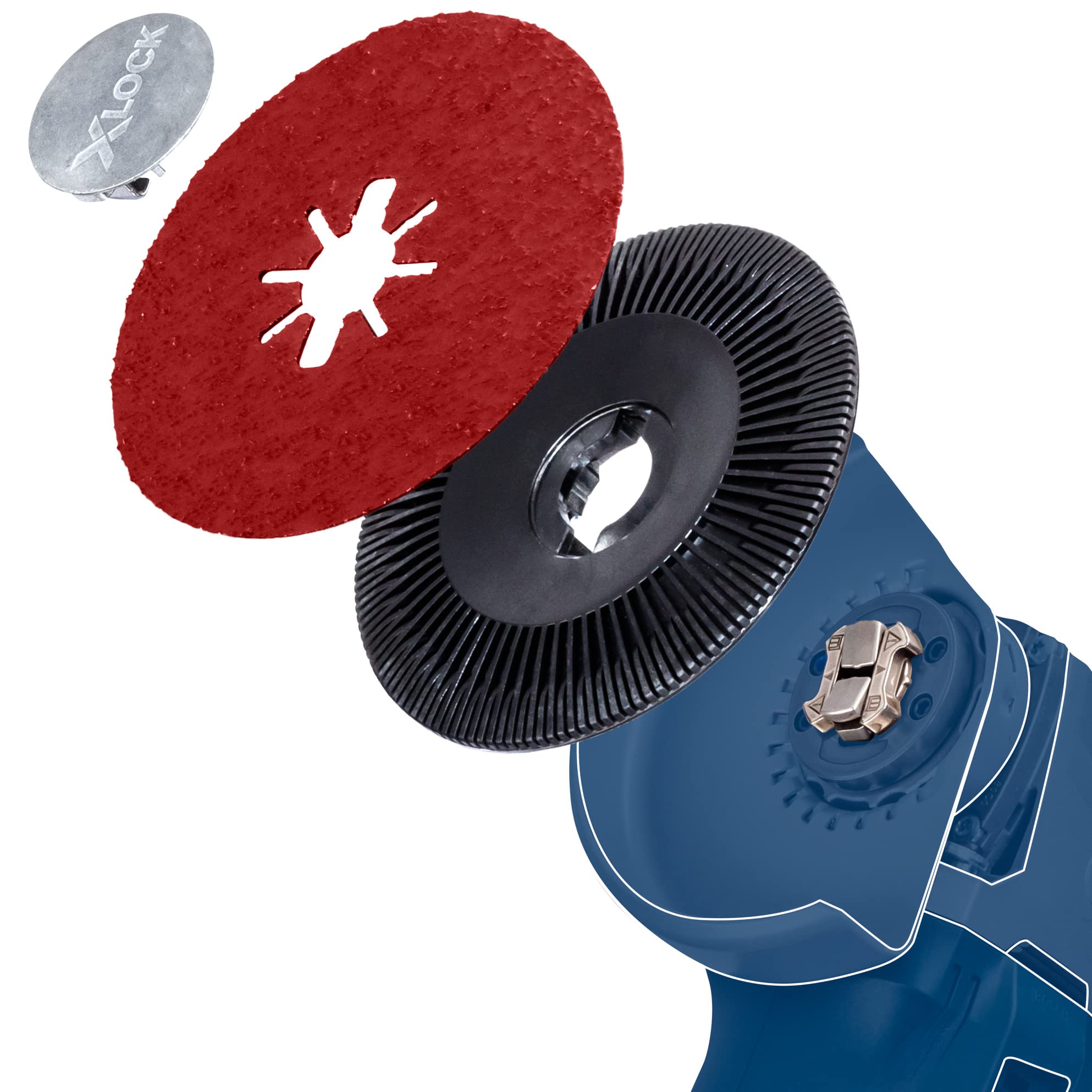 Bosch Professional Fibre Sanding Discs Best (for Metal, X-LOCK, R574, Diameter 125 mm, Grit Size 60, Bore Diameter: 22.23 mm)