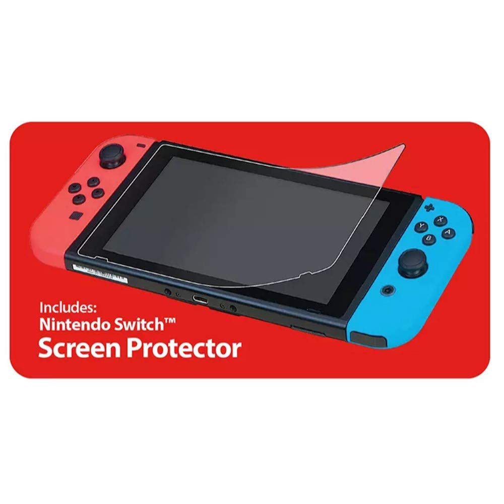 Nintendo Switch Console + Essential Gamer Gear Bundle with RDS Game Traveler Deluxe Travel Case and Turtle Beach Recon 50 Headset (US Warranty, 64GB SD Card Bundle, Neon)