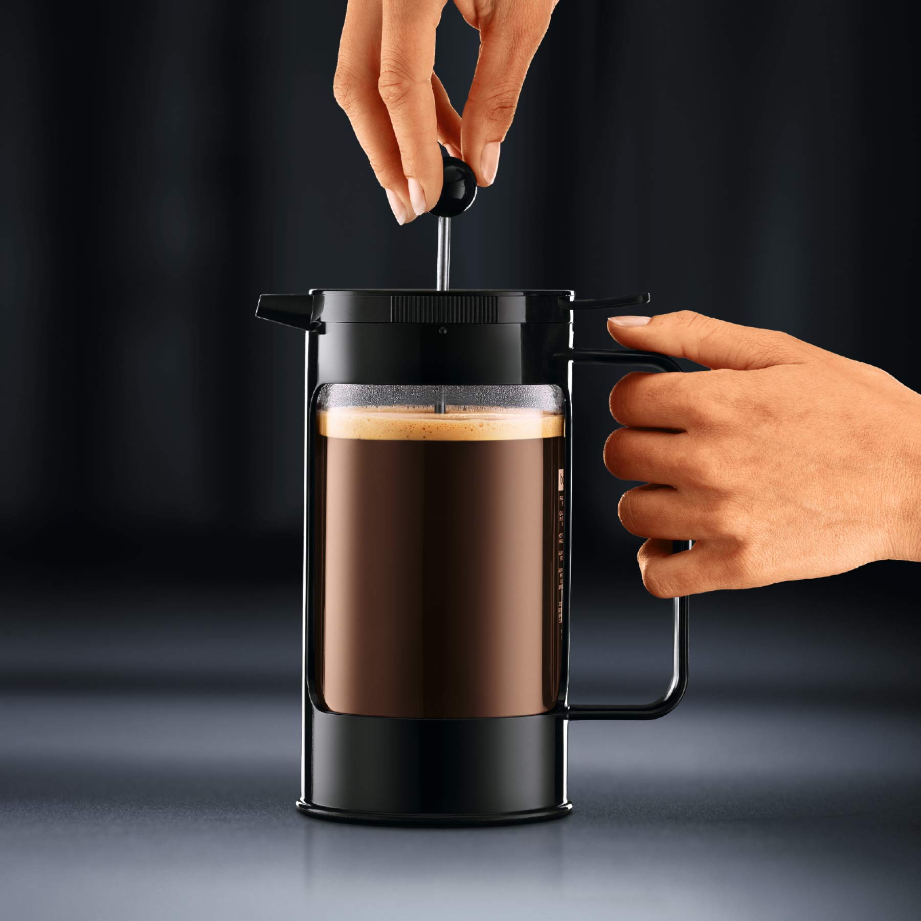 Bodum Bean 8 Cup French Press Coffee Maker, 34-Ounce, Black