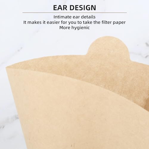 DEFUTAY 100 Count Coffee Filter #2 - Preserves Flavor and Convenience - Unbleached Cone Coffee Filters Fit for Drip Coffee Maker - Easy to Use and Dispose