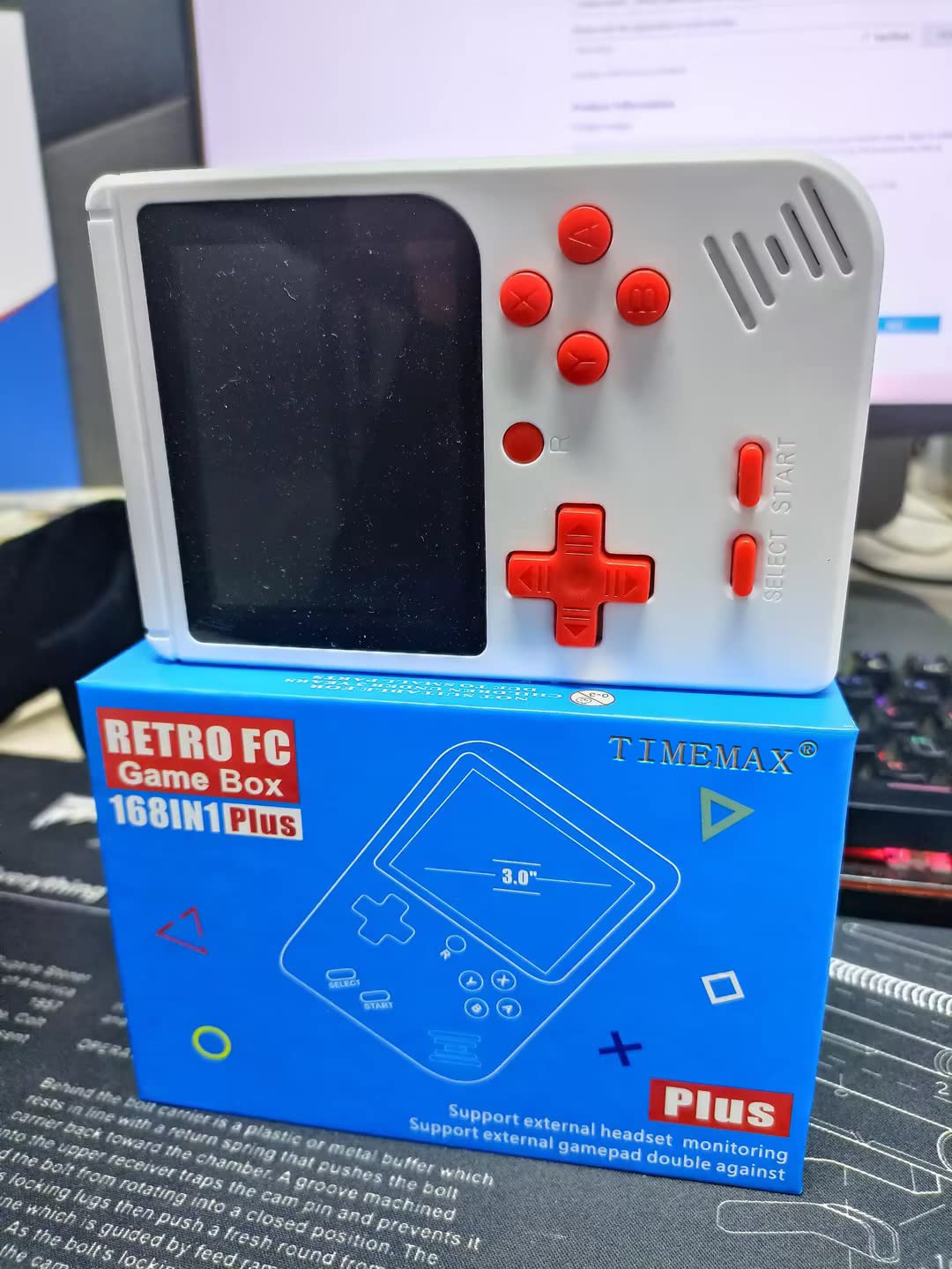 SUPGOLD 600 in 1 Handheld Game Console, Portable Retro Mini Game Player, 3.5-Inch Color Screen Handheld Gameboy, Support TV& Two Players 5000mAh Rechargeable Battery, Gift for Kids and Adults-Red