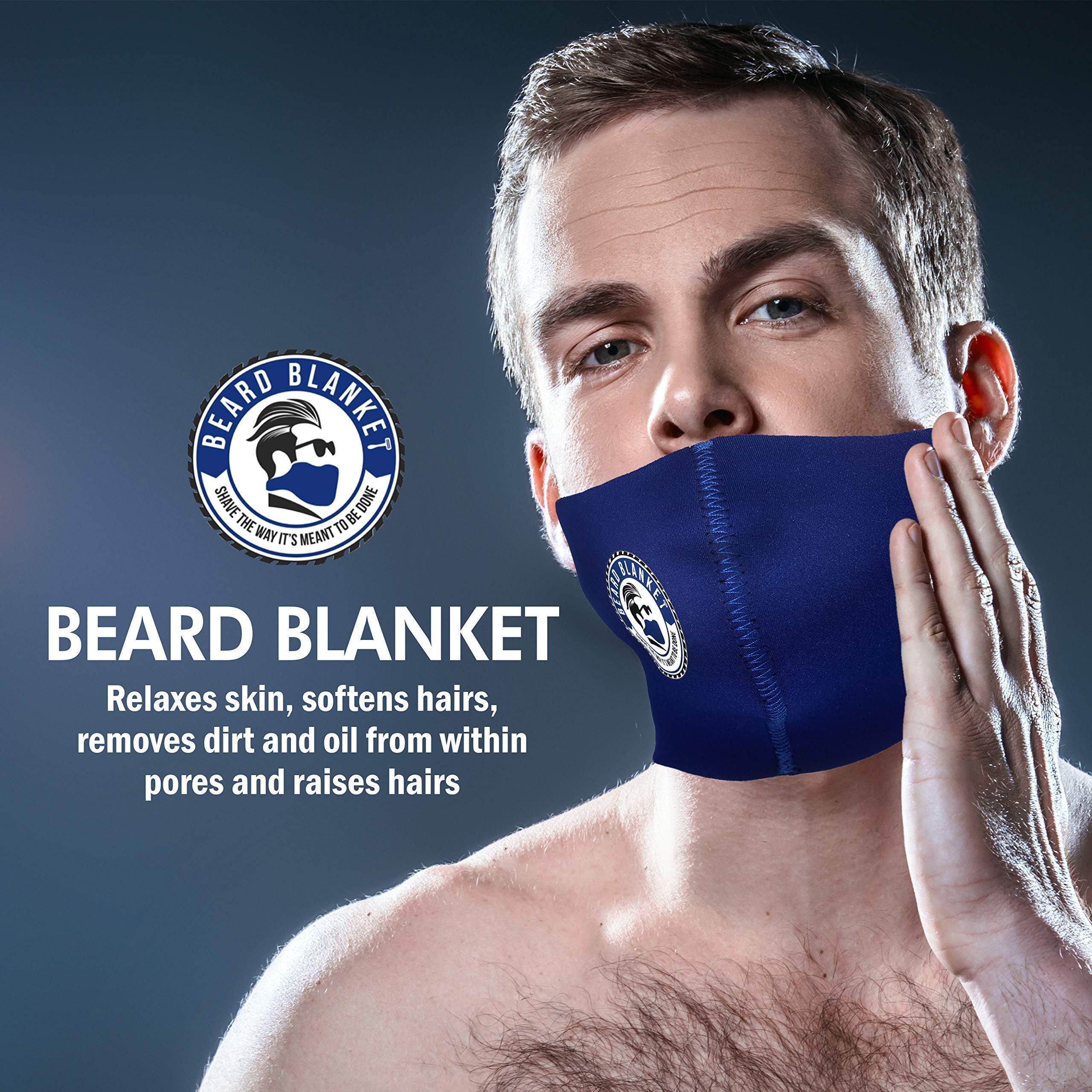 Beard Blanket - Ingrown Hair Treatment Mask for Men - Men’s Beard Shaving Solution, Razor Burn Remover, Bump Stopper - Aftershave & Preshave Bumps Patrol- Men’s After Shave, PreShave Beard Maintenance