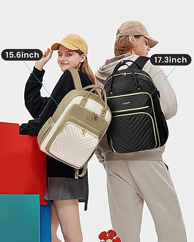 LOVEVOOK 15.6 Inch Laptop Backpack for Women,Fashion Work Travel Backpack,Waterproof Day Pack Purse for Teacher Nurse