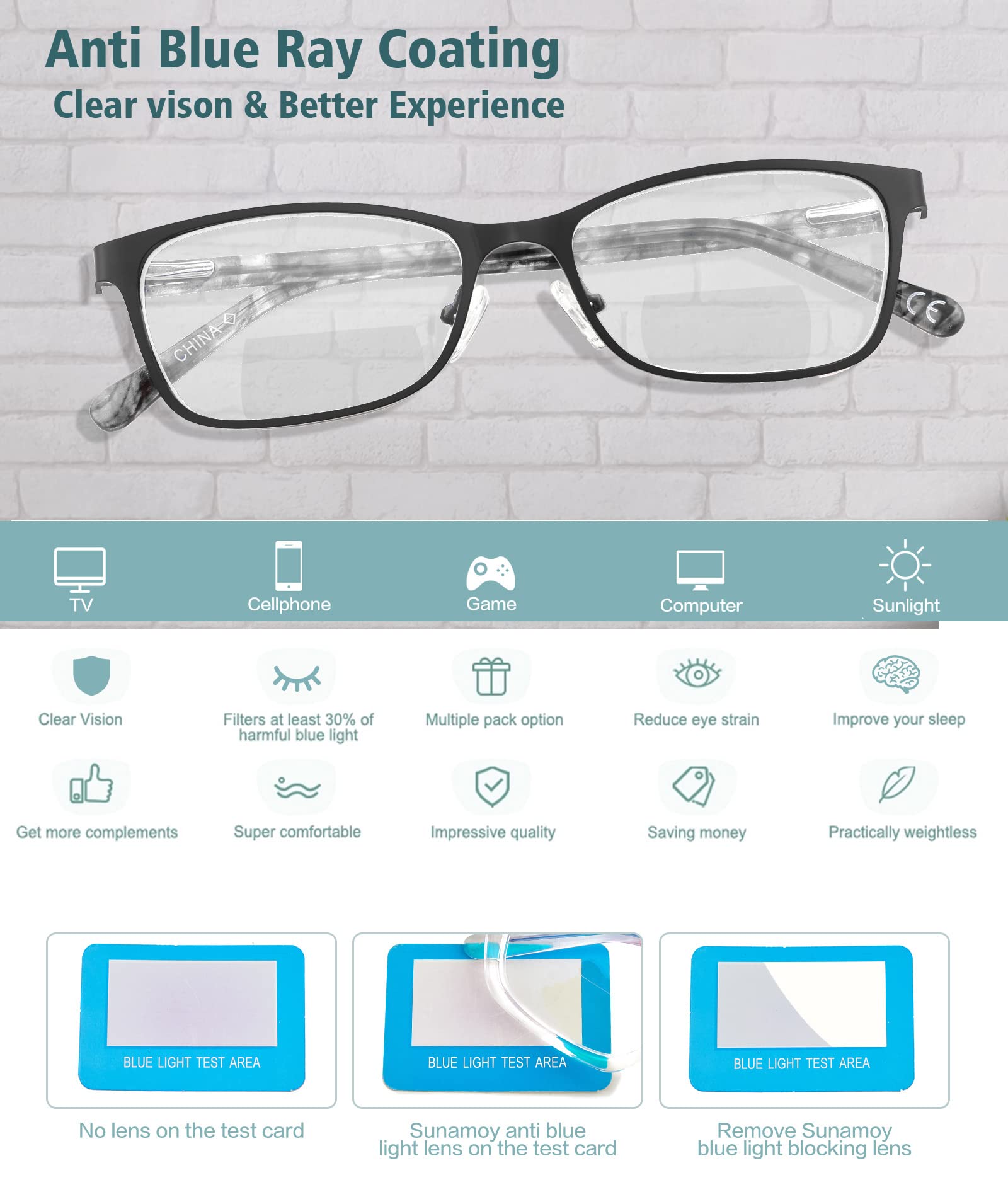 Bifocal Reading Glasses Women Cateye Blue Light Blocking Reader Stylish Clear Upper Computer Designer Small Frame Cute Ladies Cheater Red Eyeglasses Fashion Lined Metal Farsighted Spectacle +2.25