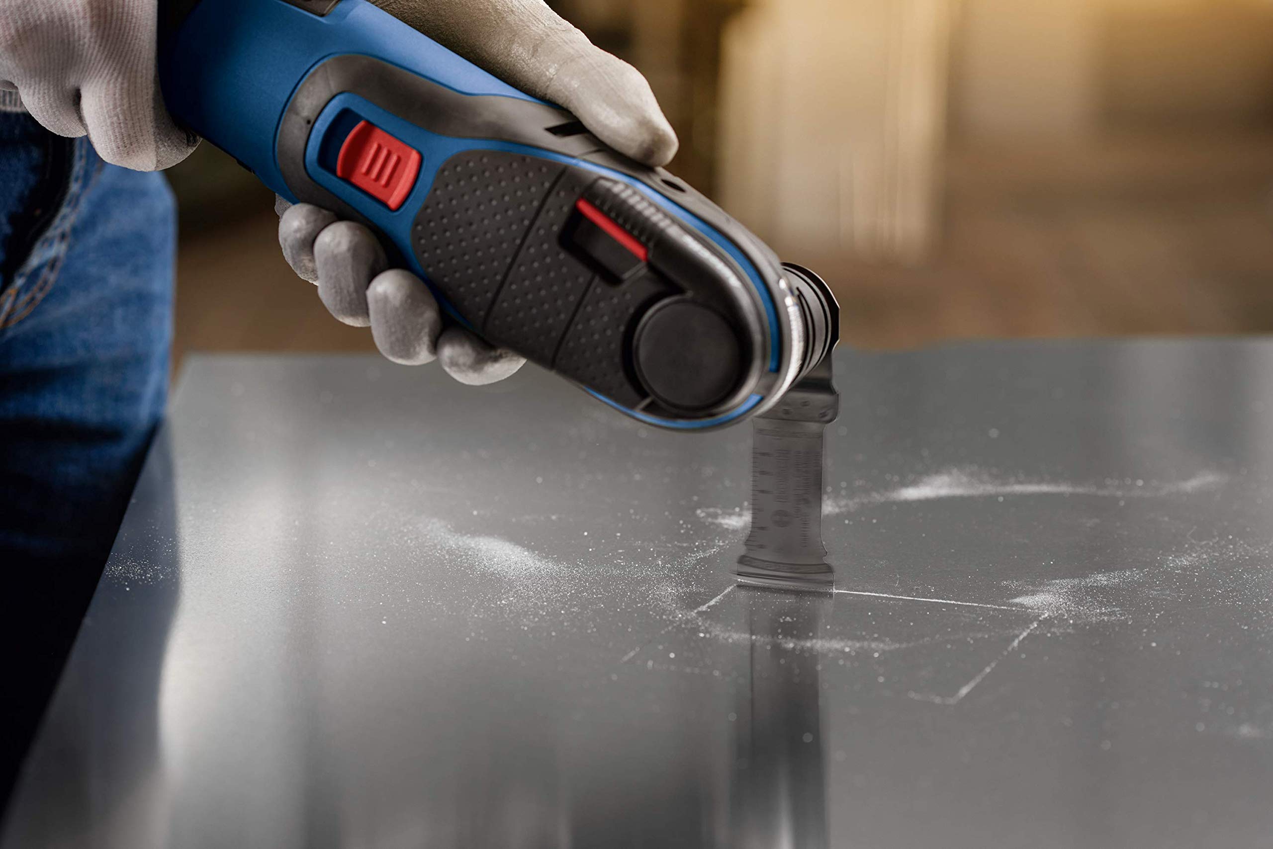 BOSCH OSM114CC 1-1/4 In. StarlockMax Oscillating Multi-Tool Curved-Tec Carbide Extreme Plunge Blade
