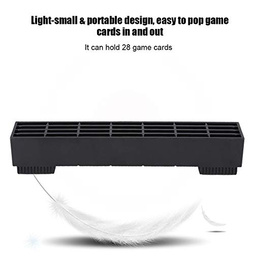 BOTEGRA Game Card Storage, 6.69x1.18x1.02inch ABS Material Large Capacity Compact Lightweight 28 Slots Game Card Storage Box for Storage Game Card