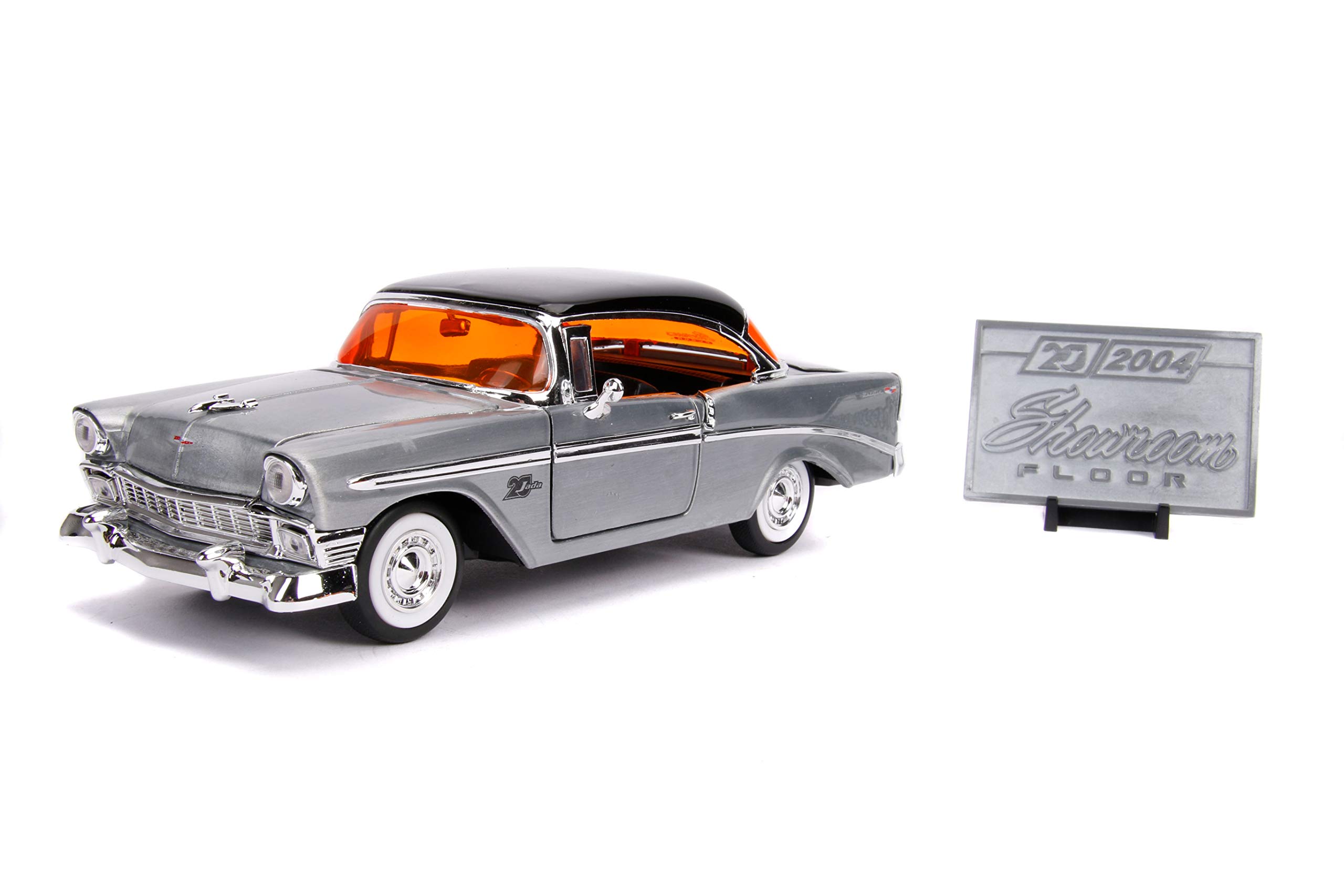 Jada Toys diecast vehicle 1: 24 Jada 20 - Showroom Floor - '56 Bel Air, Bare Metal