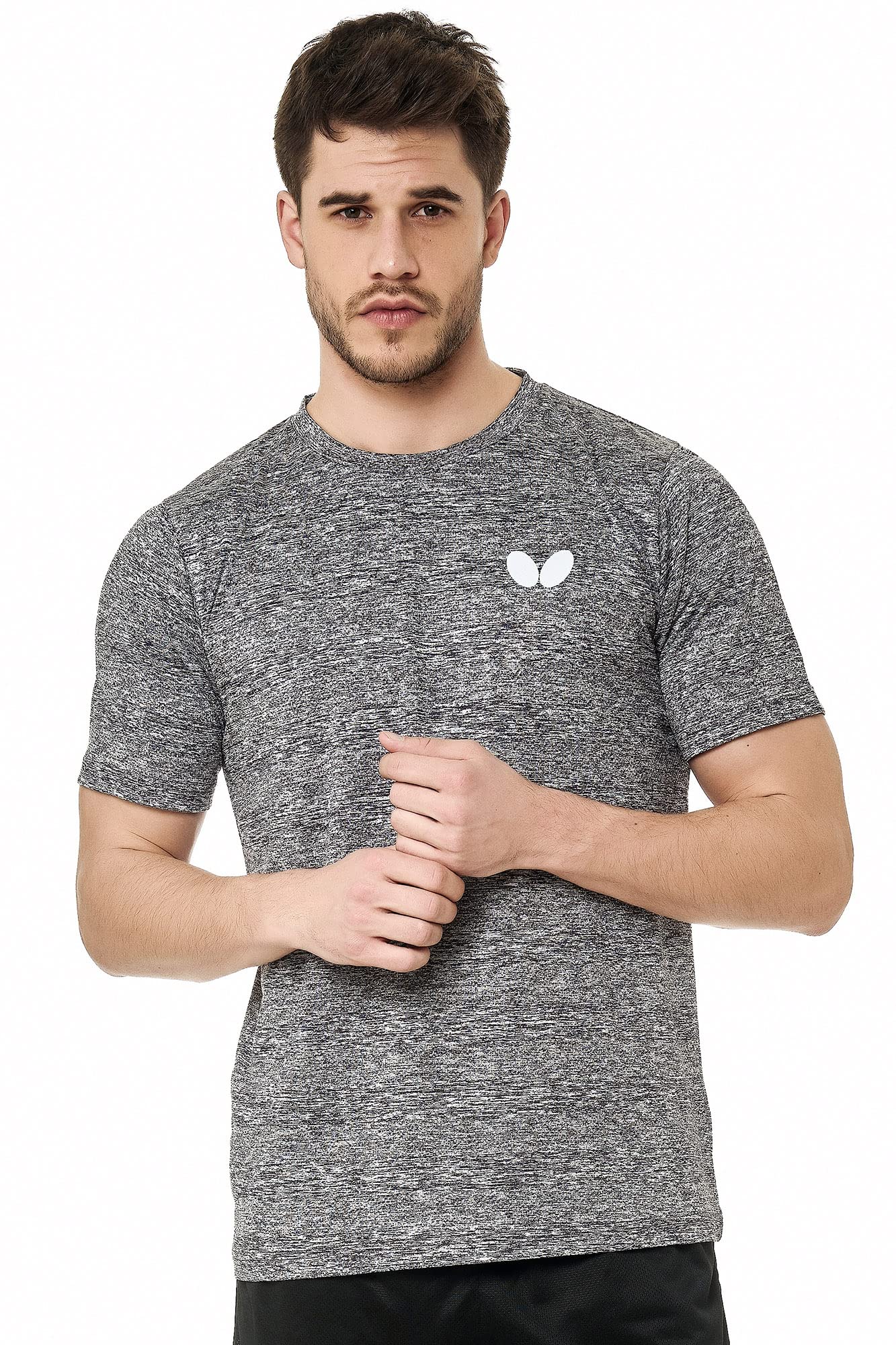 Butterfly Standard T-Shirt, Grey, Large