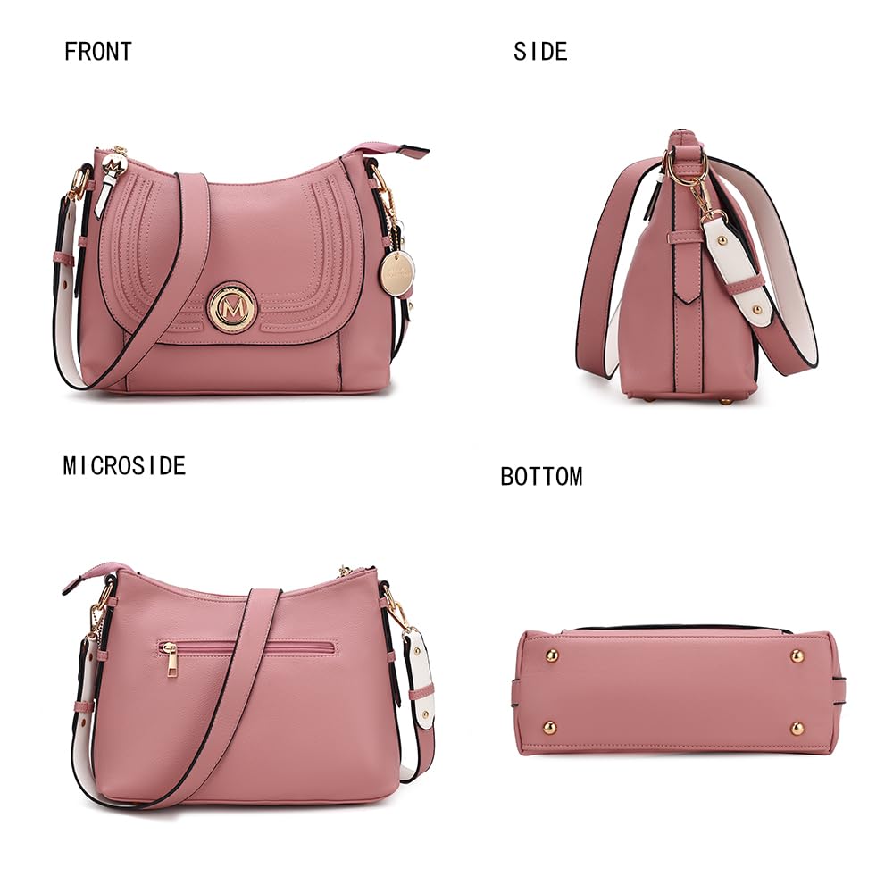 MKF Collection Crossbody Bag for Women, Shoulder Bag Lady Large Messenger Purse By Mia K