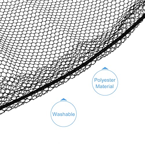 MECCANIXITY Electric Fan Dust Cover 16 Inch Lace Decor Washable Dustproof Guard Mesh Net for Protection, Black Pack of 3