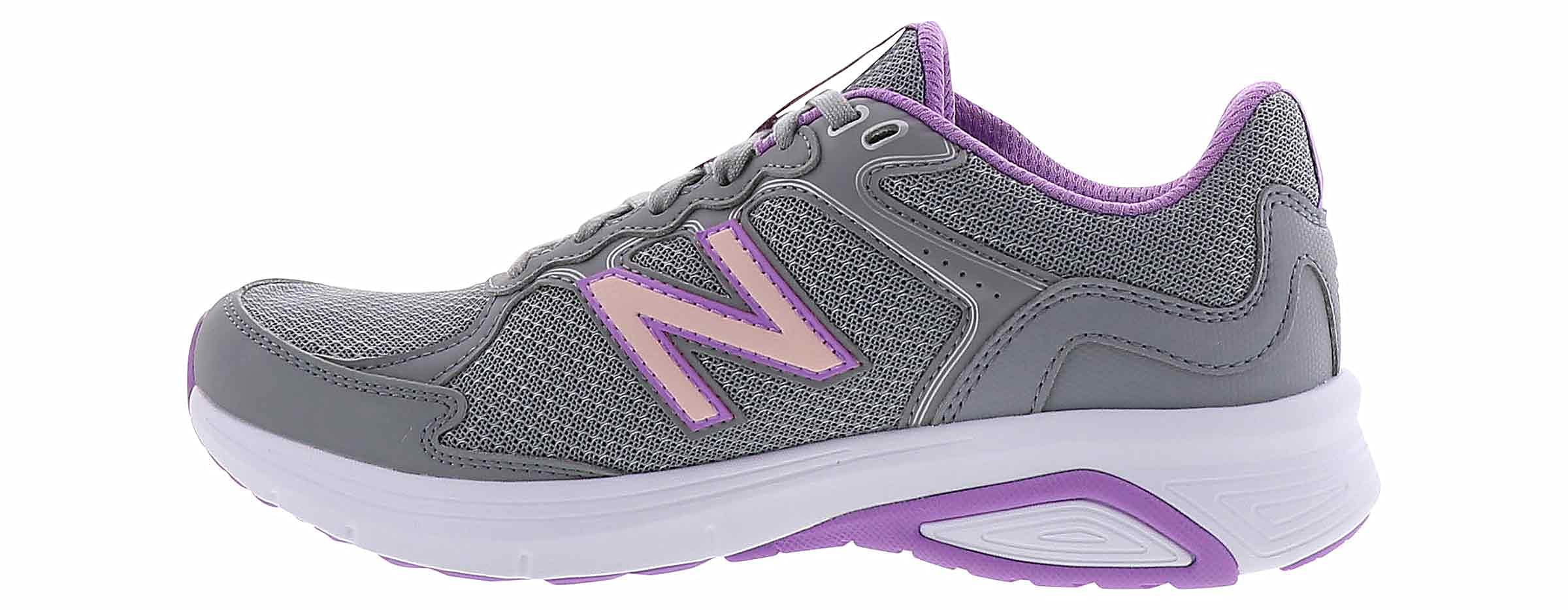 New Balance Women's 460 V3 Running Shoe, Grey/Oyster Pink, 8.5 Wide