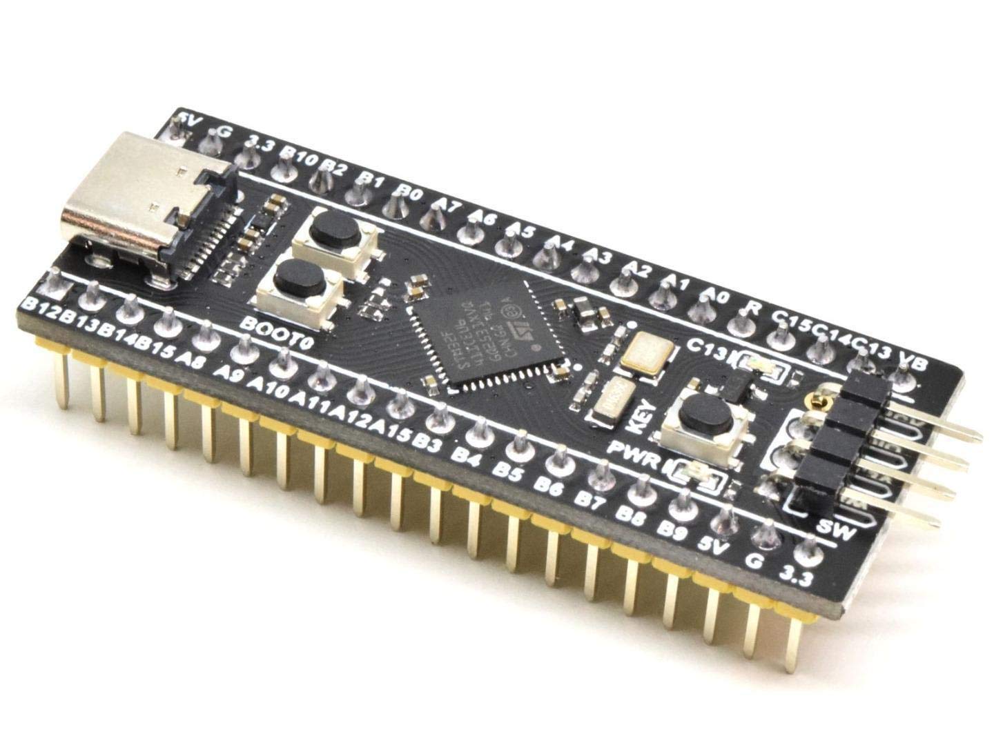 CANADUINO 3 x STM32 Black Pill STM32F411CEU6 - V3.1 (New) - 512kB Flash - ST-Link V2 Included