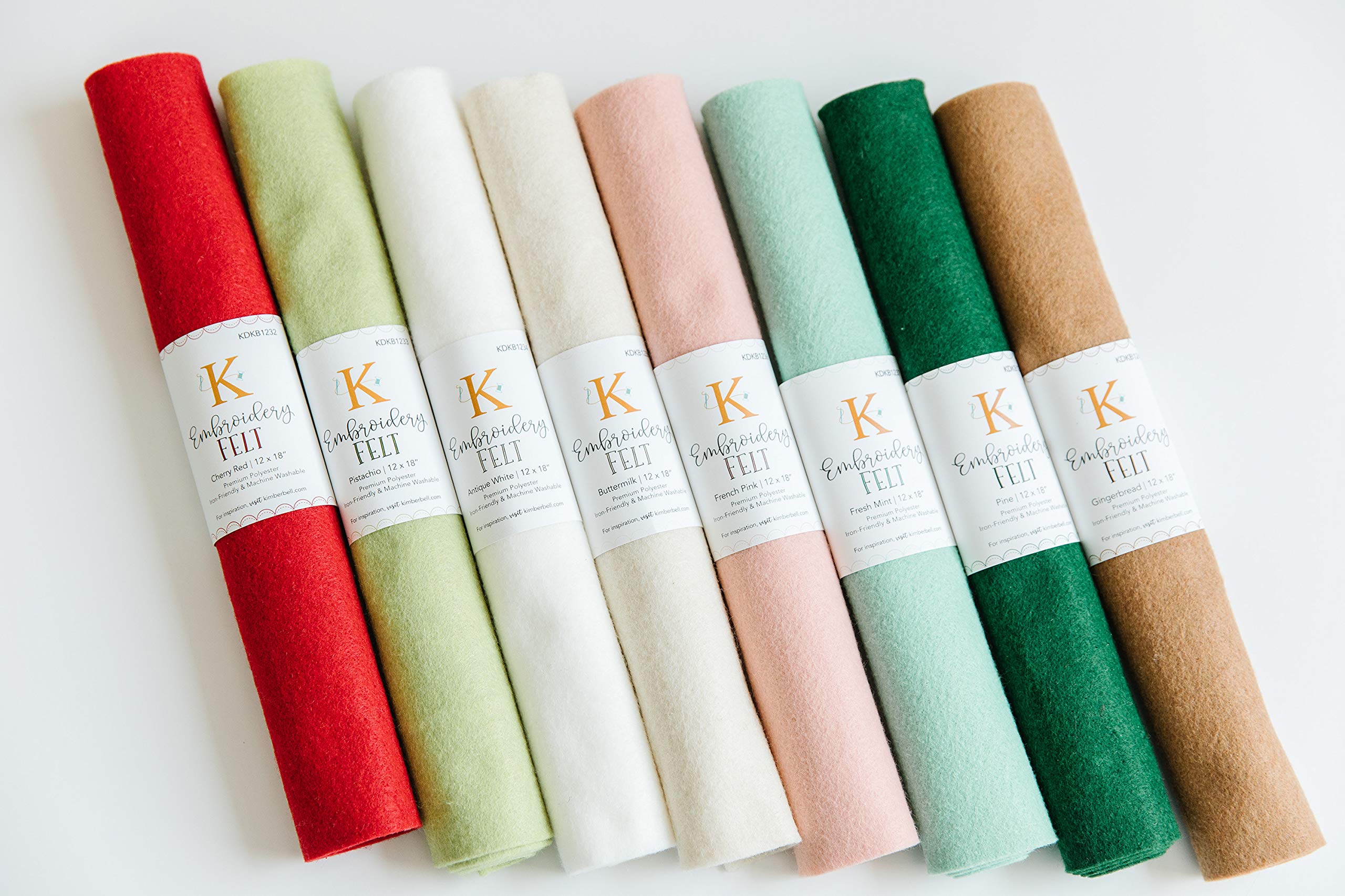 Kimberbell Felt Sheet, Color: Gingerbread, Size: 12 x18, Thickness: 1.4 mm, Iron-Friendly & Machine Washable, Machine Embroidery, Quilting & Sewing - KDKB1240