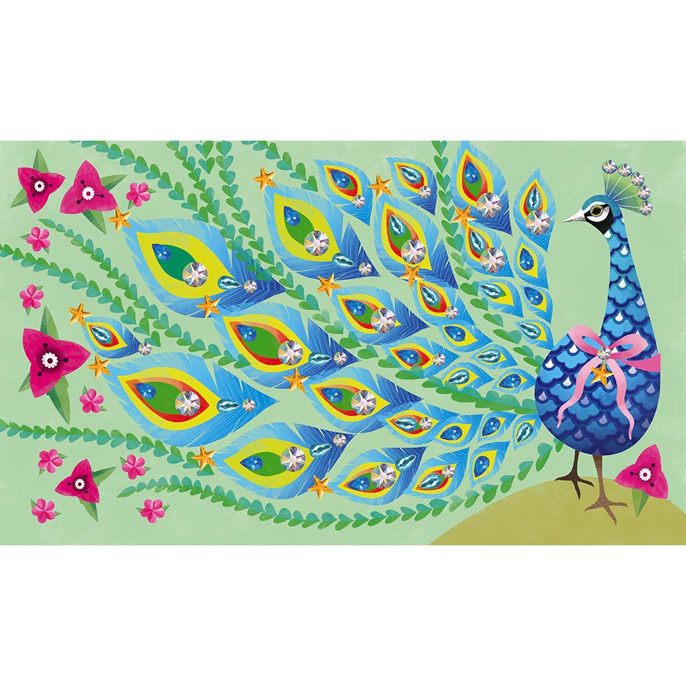 Janod Crafts – No Mess No Glue Rhinestone and Sequin Sticker Picture Kit– Creative, Imaginative, Inventive, and Developmental Play - STEAM Approach to Learning – Ages 7-8+, Model: J07810