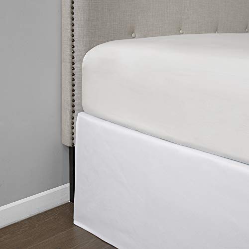 Madison Park Simple Fit Bedskirt, 6" W x 236" L + 26" D, White