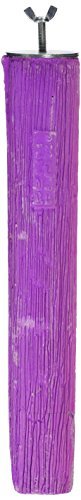 PENN-PLAX Bird-Life Calcium Bird Perch – Naturally Trims Nails & Beak – Great for Cockatoos, Amazons, African Greys, and Other Large Parrots and Birds – 12” Long