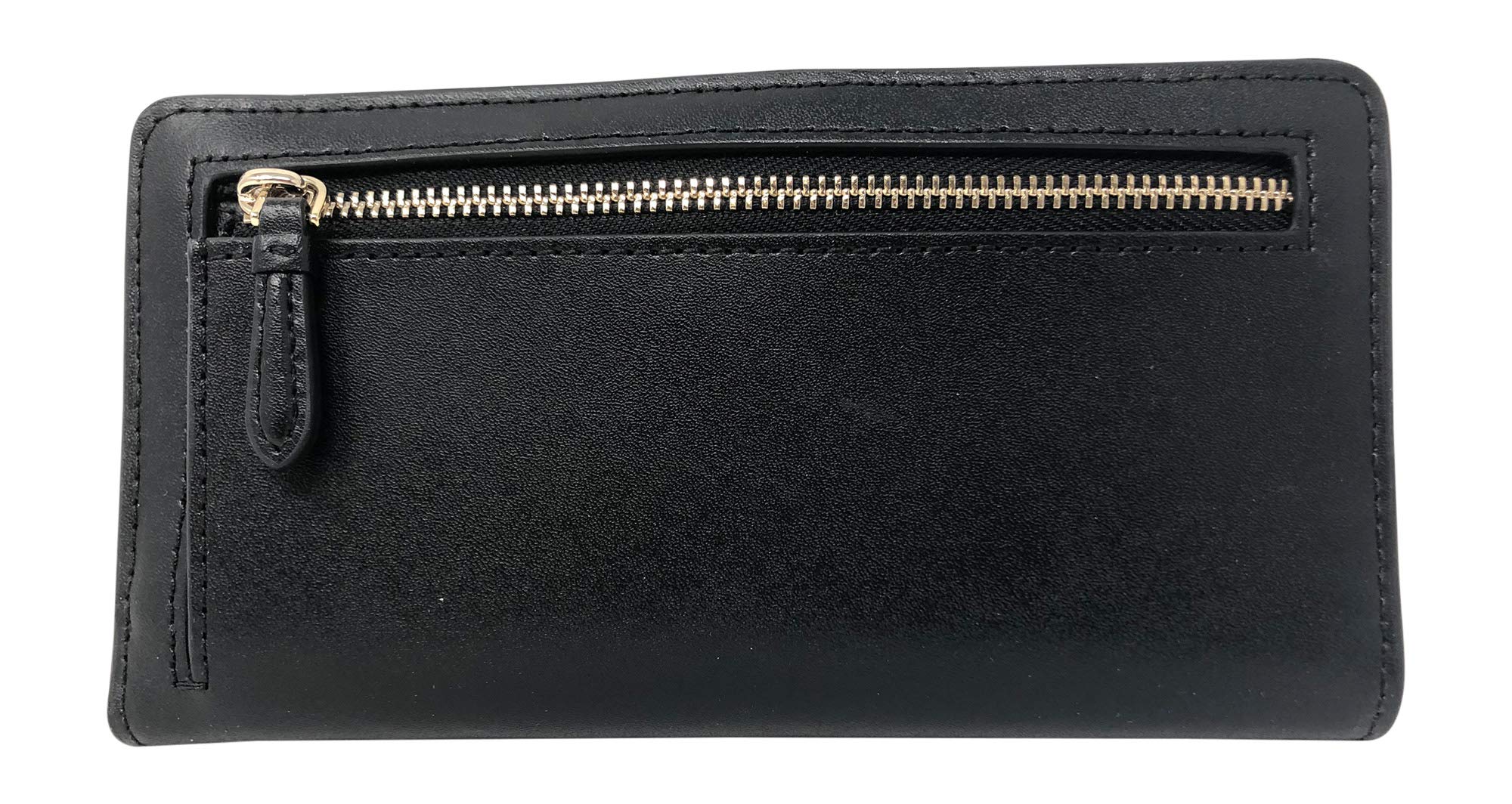 kate spade new york Schuyler Large Slim Bifold Leather Wallet, Black