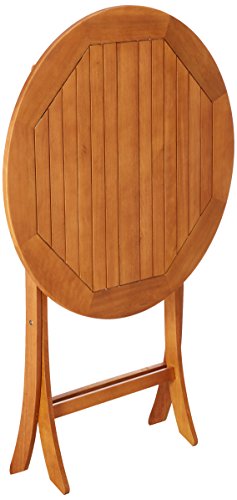 International Caravan Furniture Piece Royal Tahiti Outdoor 36" Bar Height Round Folding Table